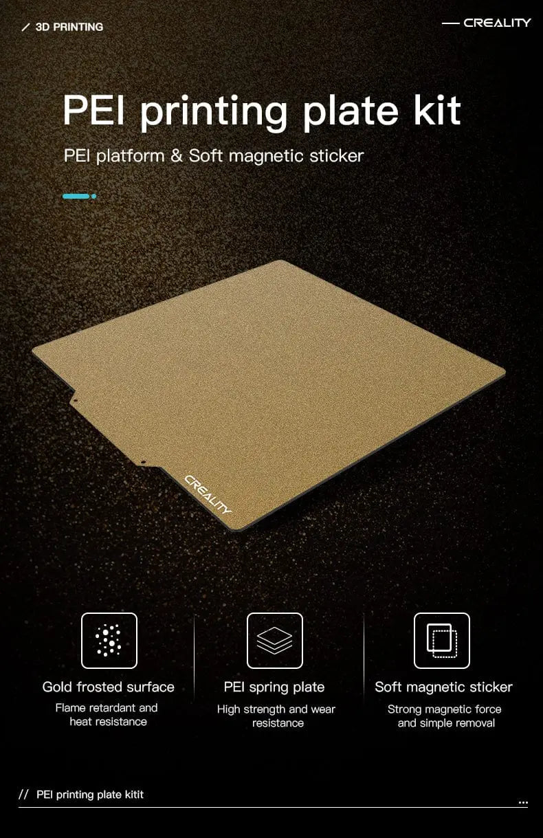 Official Creality Textured PEI Spring Steel Sheet for 255x245mm For