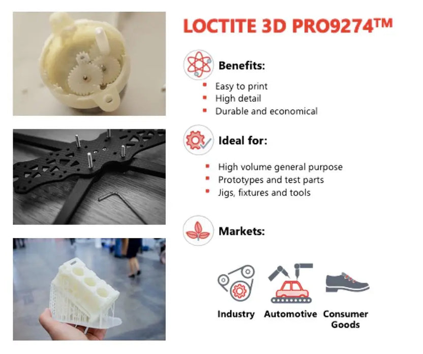 Henkel LOCTITE 3D Pro410 HDT70 Black 1kg - 3D Printing Canada
