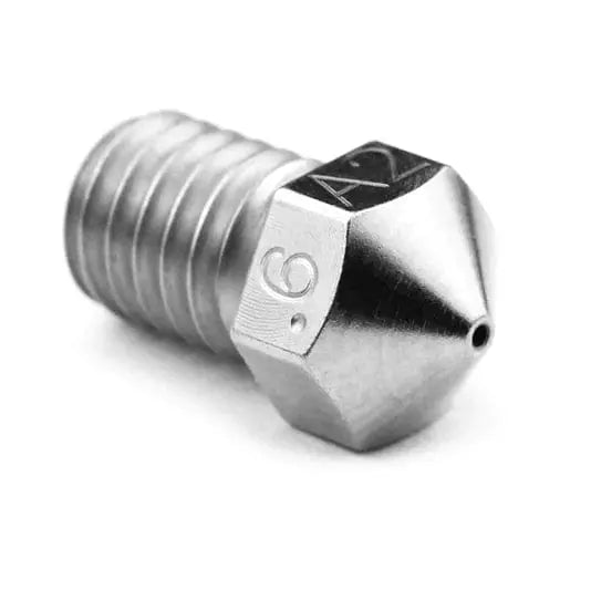 Micro Swiss Plated A2 Hardened Tool Steel Nozzle RepRap - M6 Thread