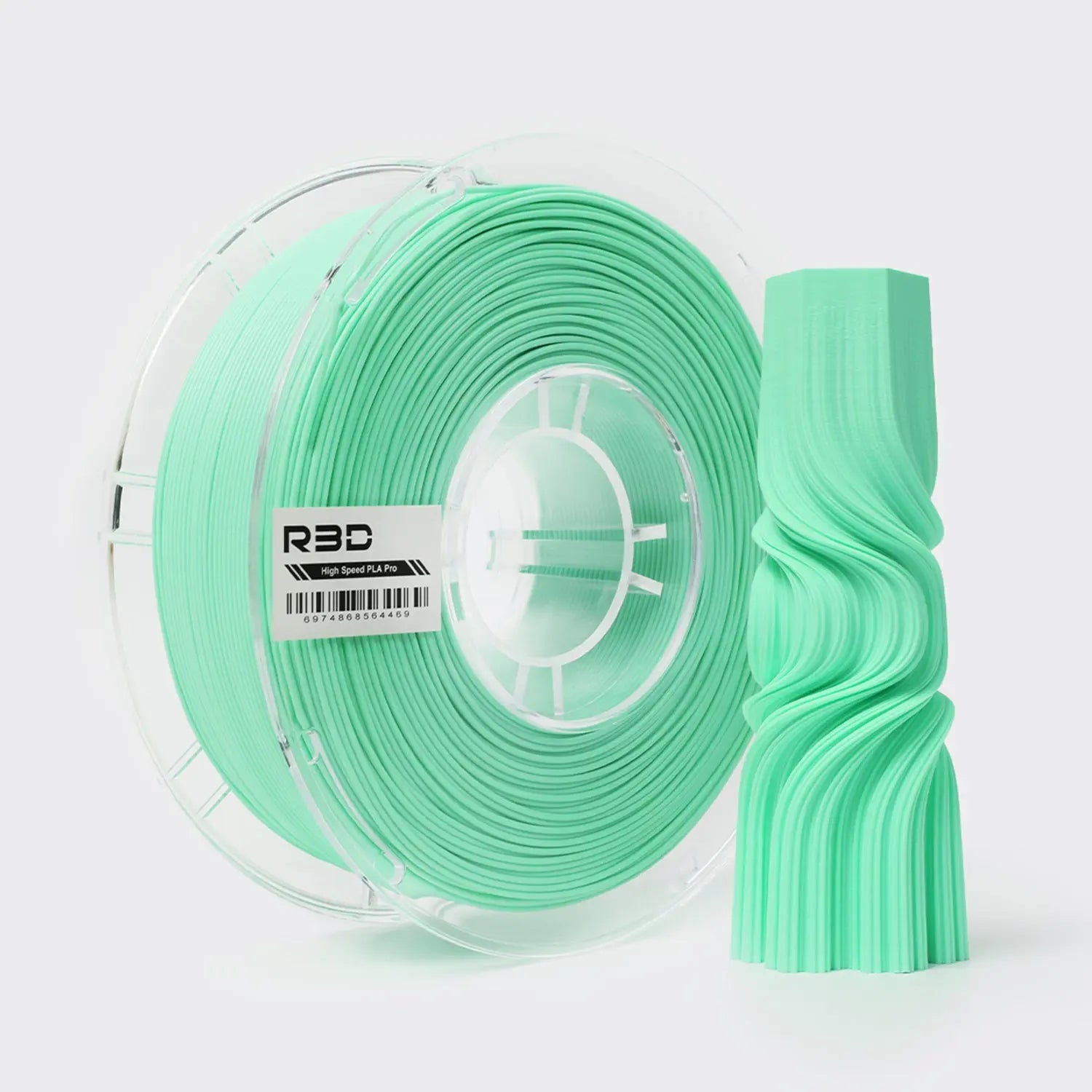 Mint Green - R3D High Speed Matte PLA Filament - 1.75mm, 1kg - 3D