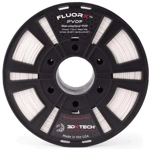 Natural - 1.75mm 3DXTech FluorX™ PVDF Filament - 0.75g - 3D Printing