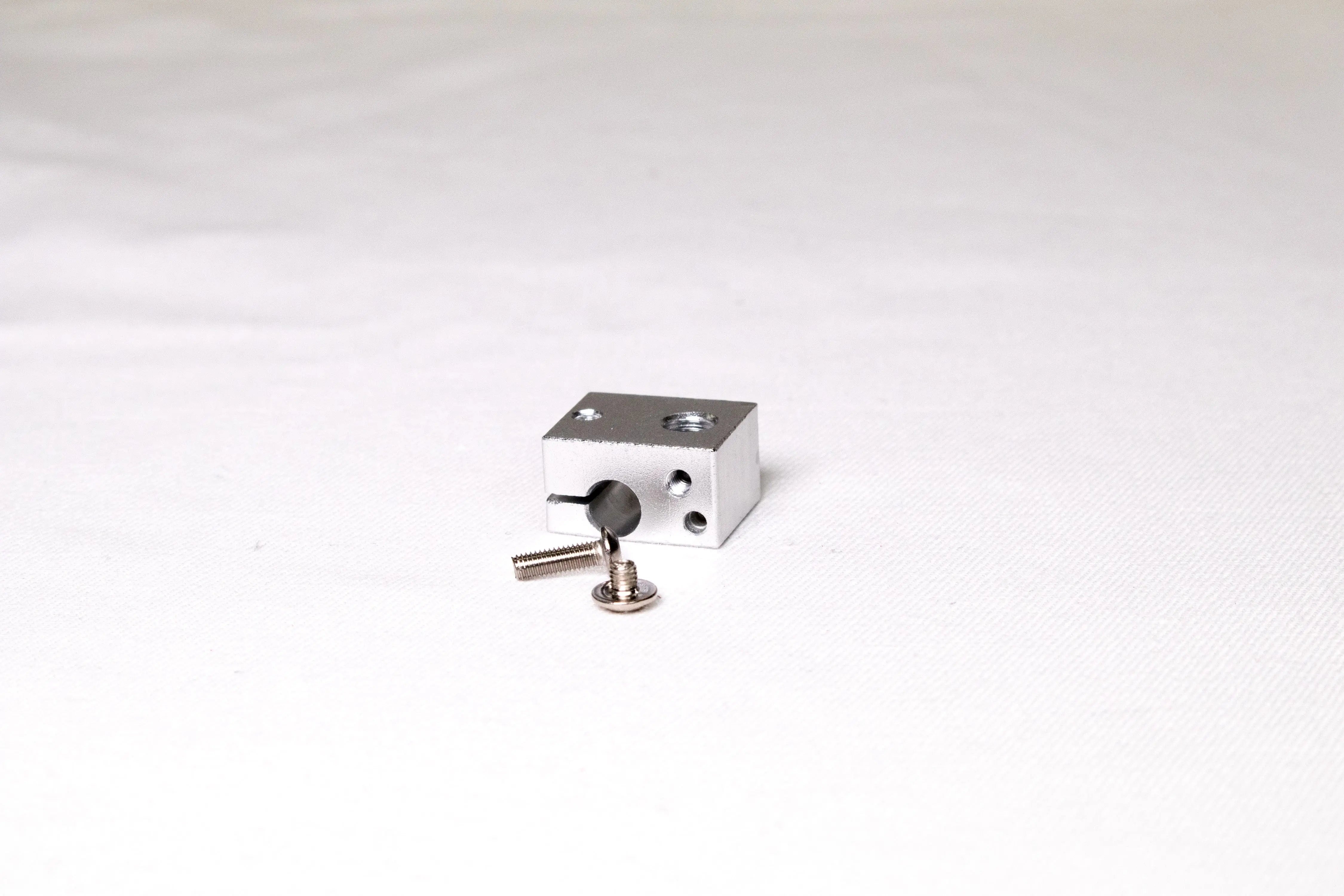 V6 Style Aluminum Heater Block - Glass Bead - 3D Printing Canada